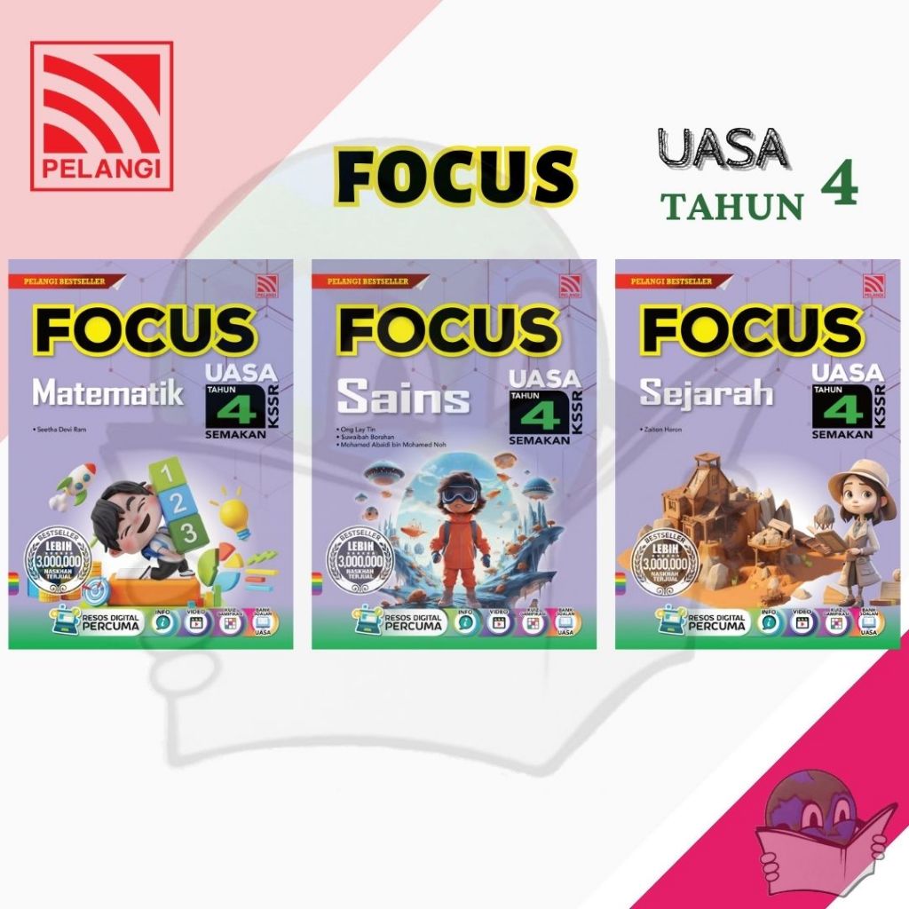 Focus UASA KSSR 2024 Tahun 4 - Mate/Sains/Sejarah [Pelangi] | Shopee ...