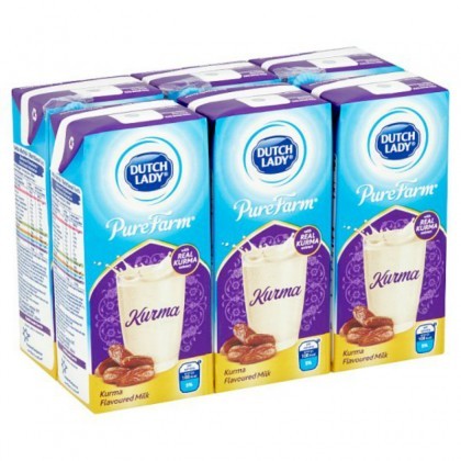 Dutch Lady Pure Farm Kurma Flavoured UHT Milk 6 x 200ml | Shopee Malaysia