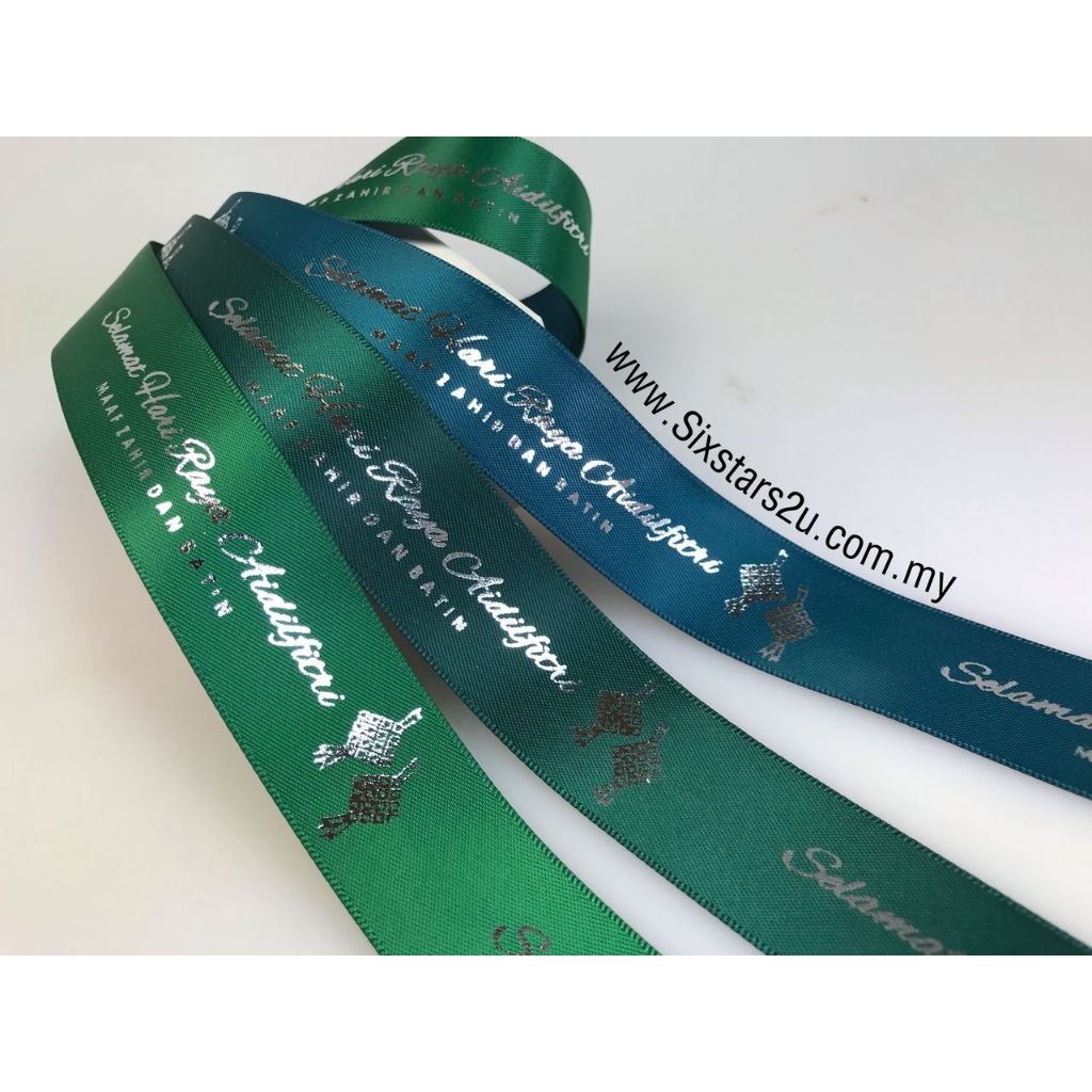 Selamat Hari Raya Satin Ribbon - Green Ribbon Series | Shopee Malaysia