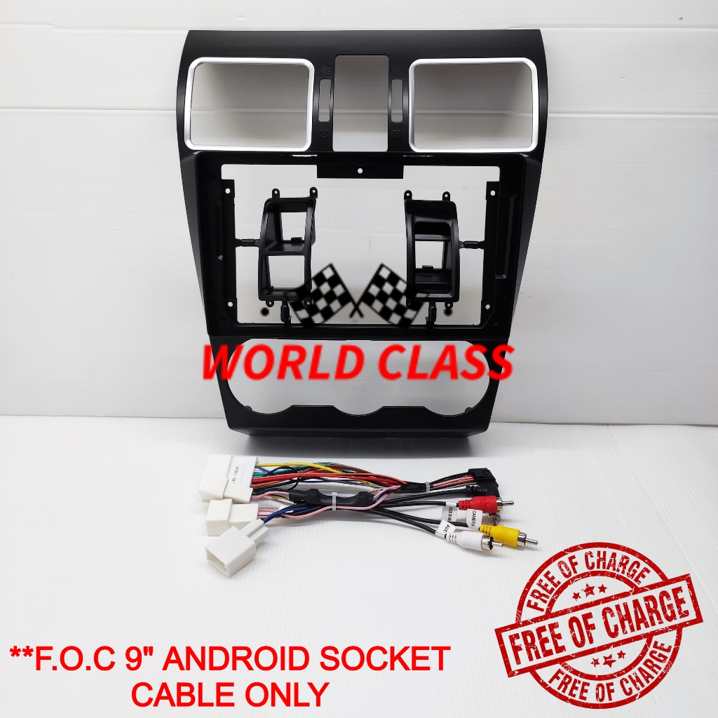 SUBARU FORESTER / XV 2013-2019 (MIDDLE SPEC/SILVER A/C) 9" ANDROID ...