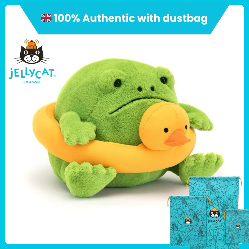 [Jellycat] 100% Original Ricky Rain Frog Rubber Ring | Shopee Malaysia