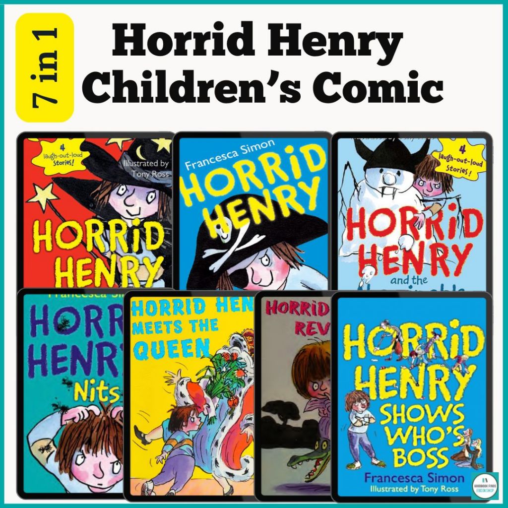 [Softcopy] Horrid Henry 7 in 1 Children's Comic Bundle | Francesca ...
