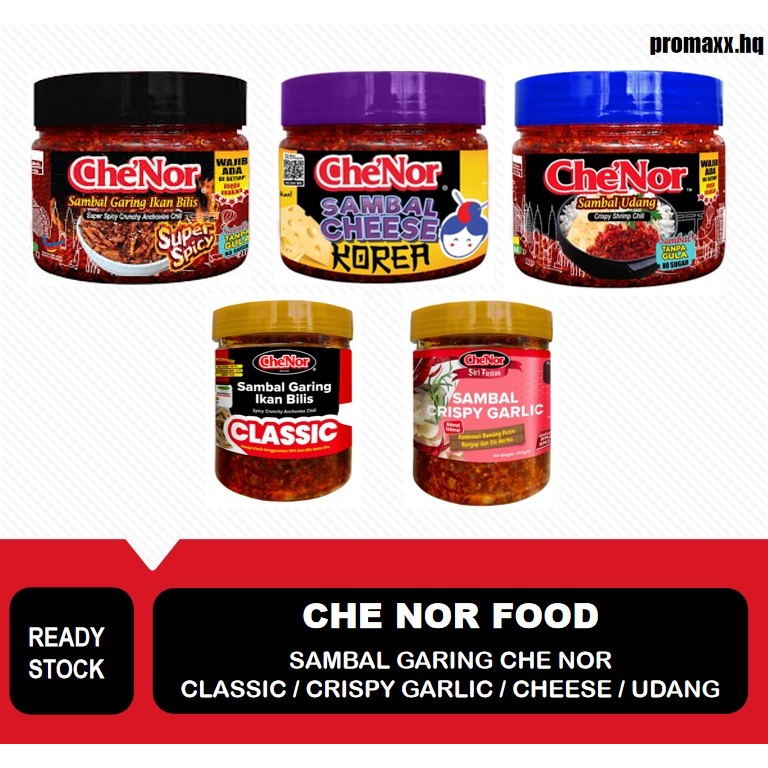 Che Nor Sambal Bilis Garing Che Nor Classic / Sambal Crispy Garlic ...
