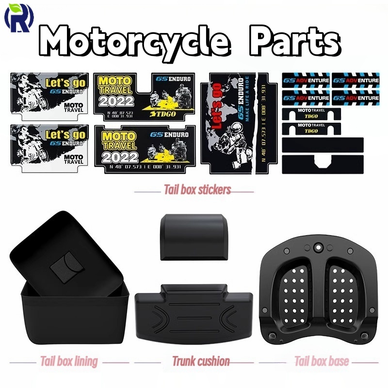 Motorcycle Top Box 45L/57L Sticker Decal Set Vinyl Motorcycle Body ...