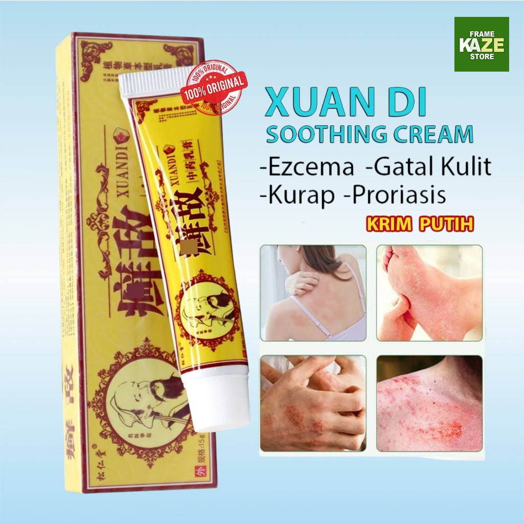 Original Xuandi Soothing Cream ezcema Krim putih 15g/60g/90g | Shopee Malaysia