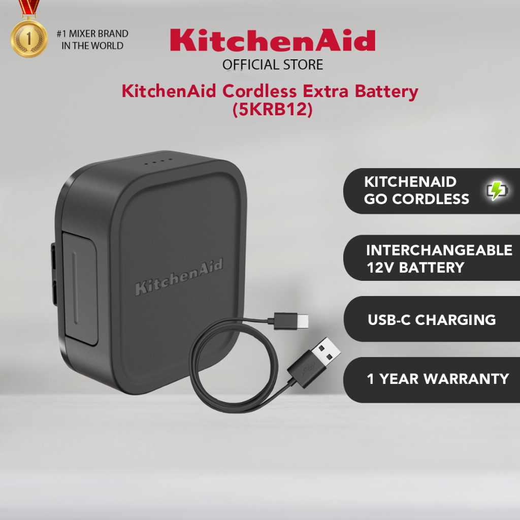 KitchenAid Go™ Cordless Extra Battery (5KRB12) | Shopee Malaysia