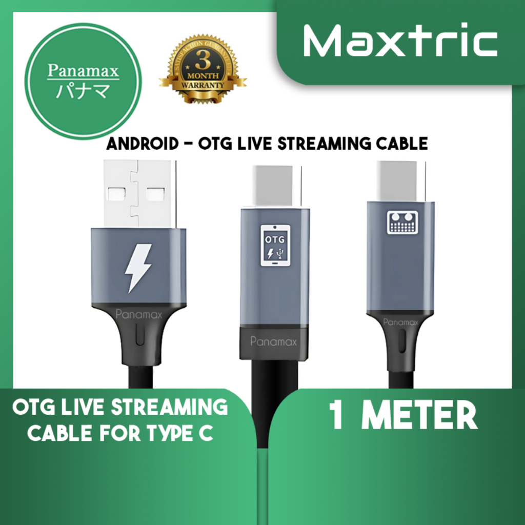 Panamax Type C Sound Card Live Android OTG Live Streaming Cable 1 Meter ...