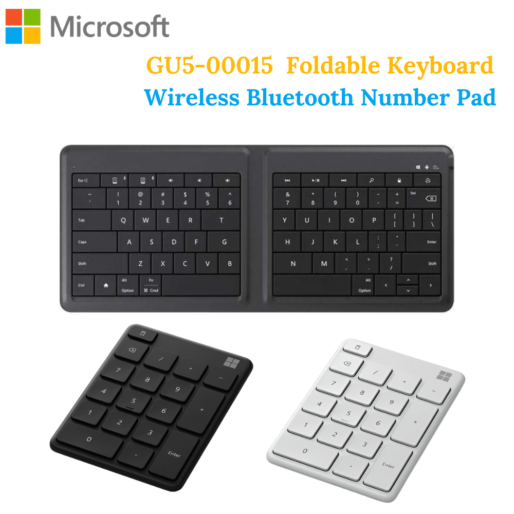 Microsoft GU5-00015 Foldable Wireless Keyboard/Number Pad (No Box ...