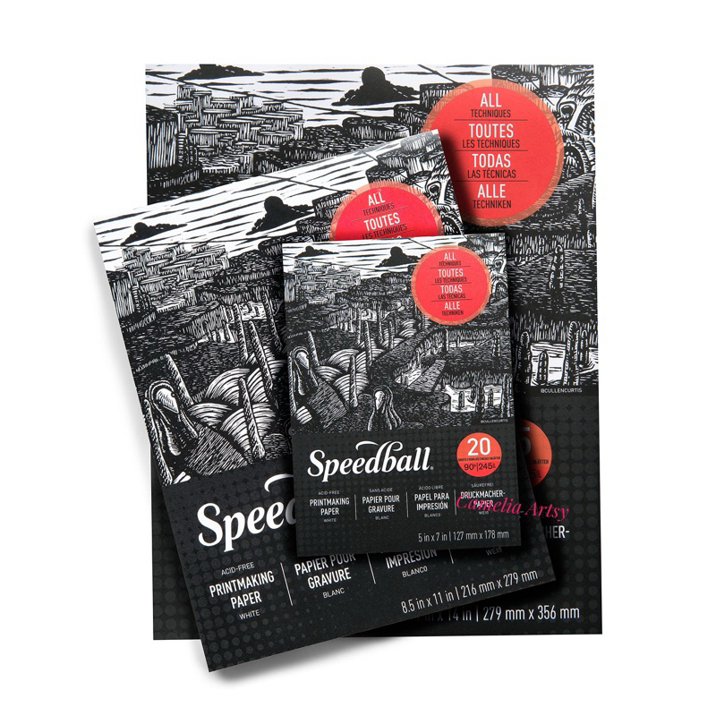 Speedball Printmaking Paper Pad White🔥offer🔥 | Shopee Malaysia