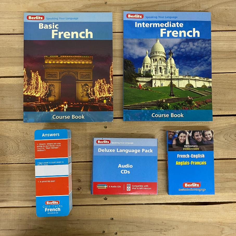 Berlitz French Language Learning Set (2 course books, 6 audio CDs ...