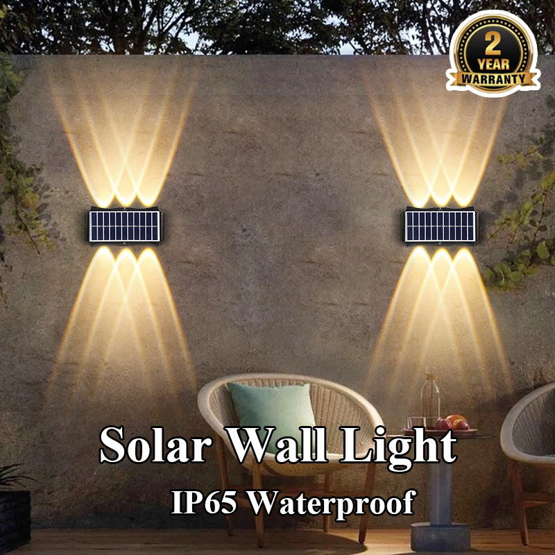 CHUANGYANG Lampu Dinding Solar Outdoor Waterproof IP65 Solar Wall light ...