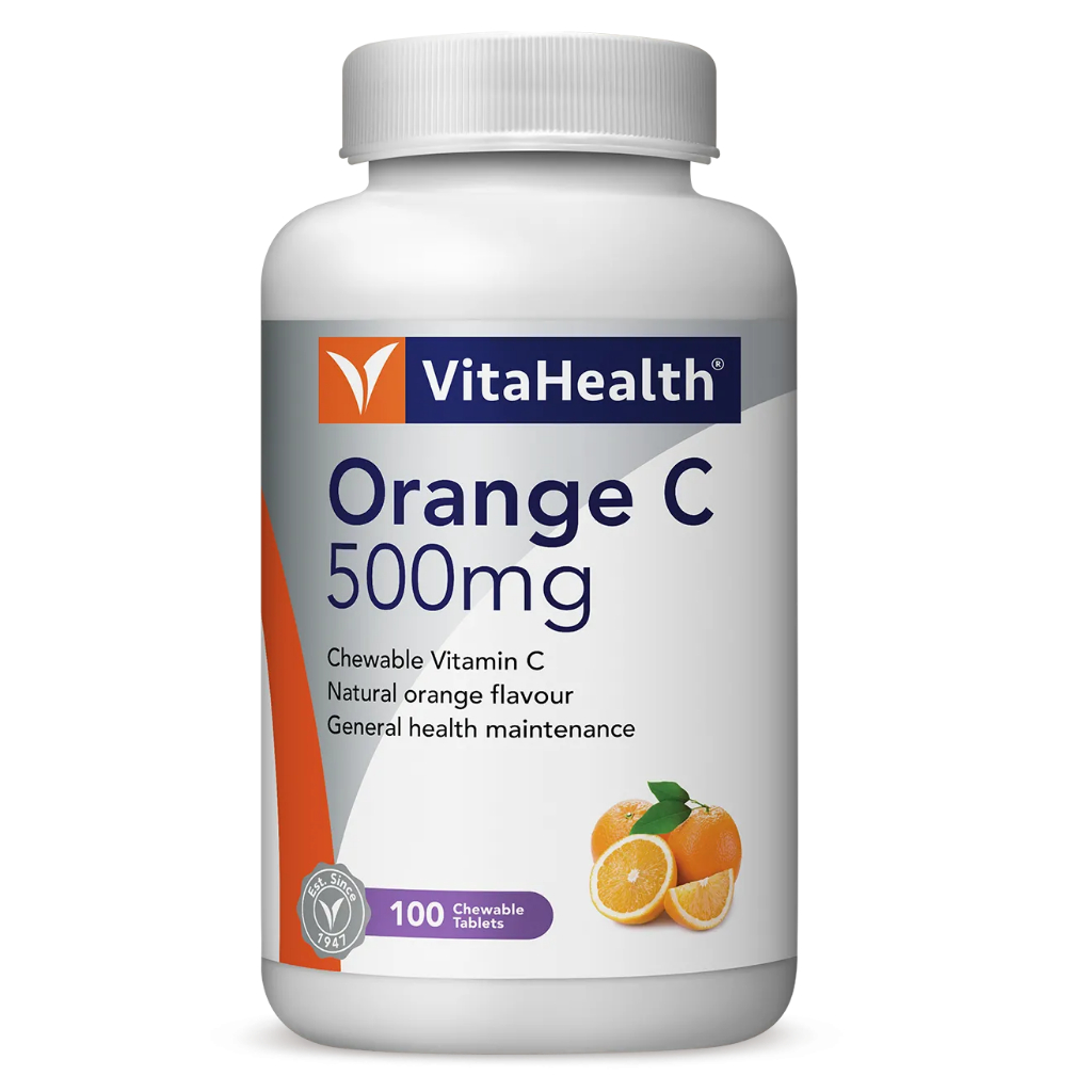 Vitahealth Orange C Vitamin C 500mg Chewables (100 TABLETS) | Shopee ...