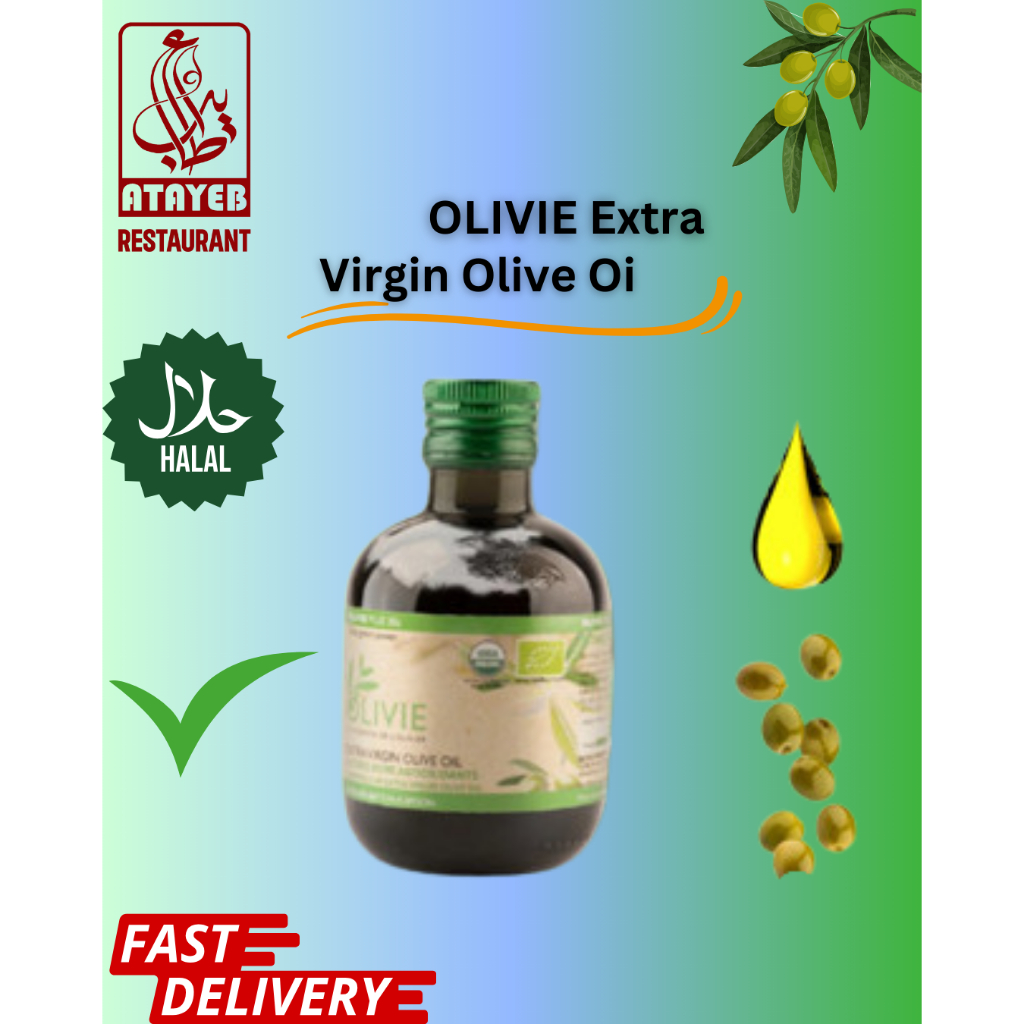 OLIVIE Extra Virgin Olive Oil/ 30 TMES MORE ANTIOXIDANT/Natural/Halal ...