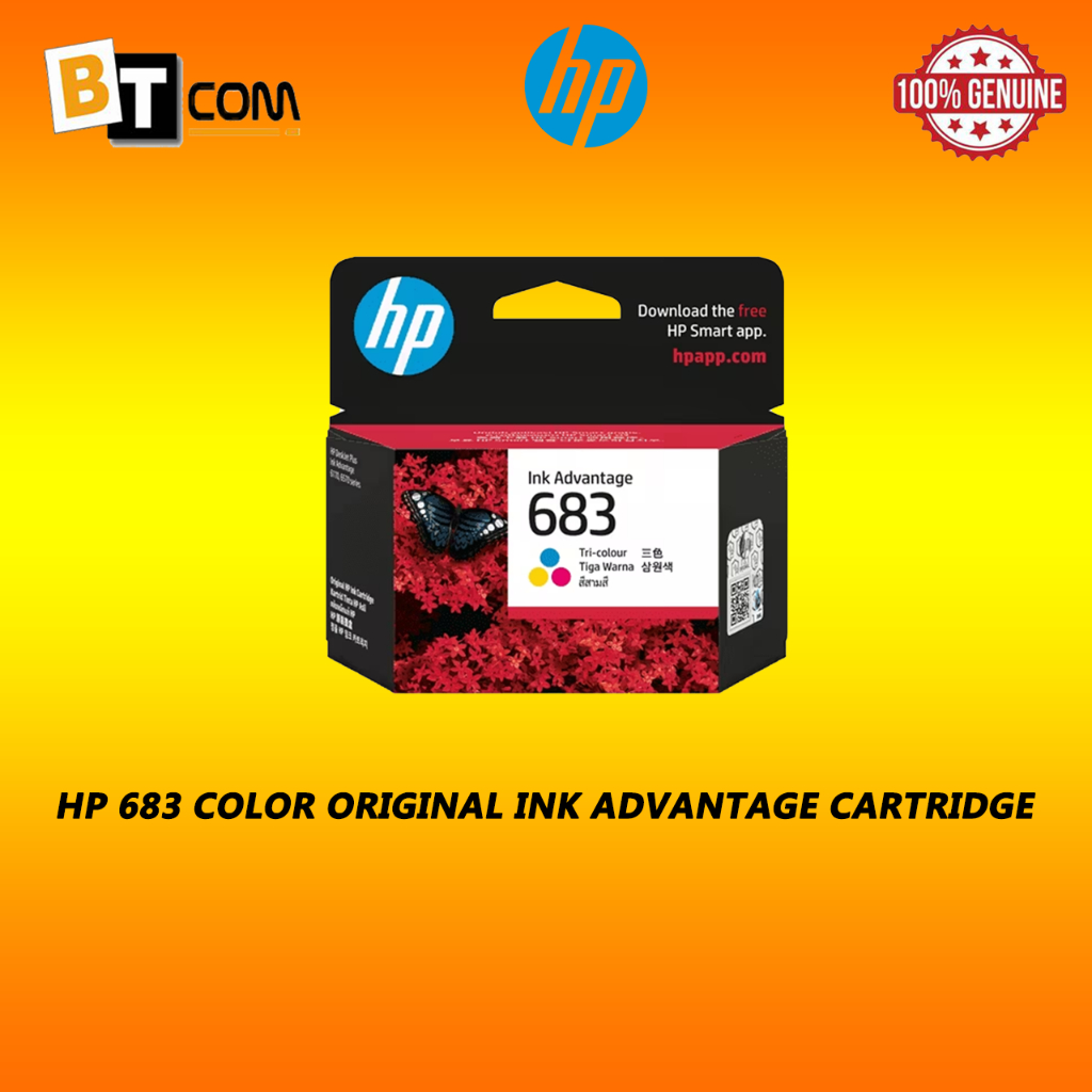 HP 683 Original Ink Advantage Cartridge 7FP38ZA, 7FP39ZA | Shopee Malaysia