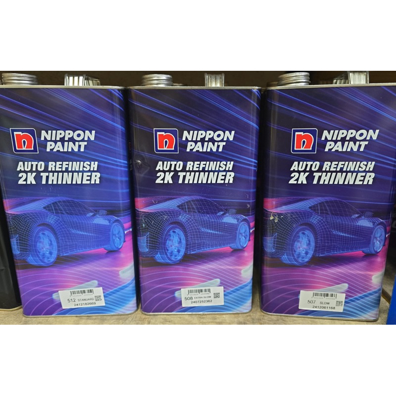 5L NIPPON PAINT 508 2K Extra Slow Thinner/512 2K Standard Thinner/507 2K Slow Thinner/Thinner ...