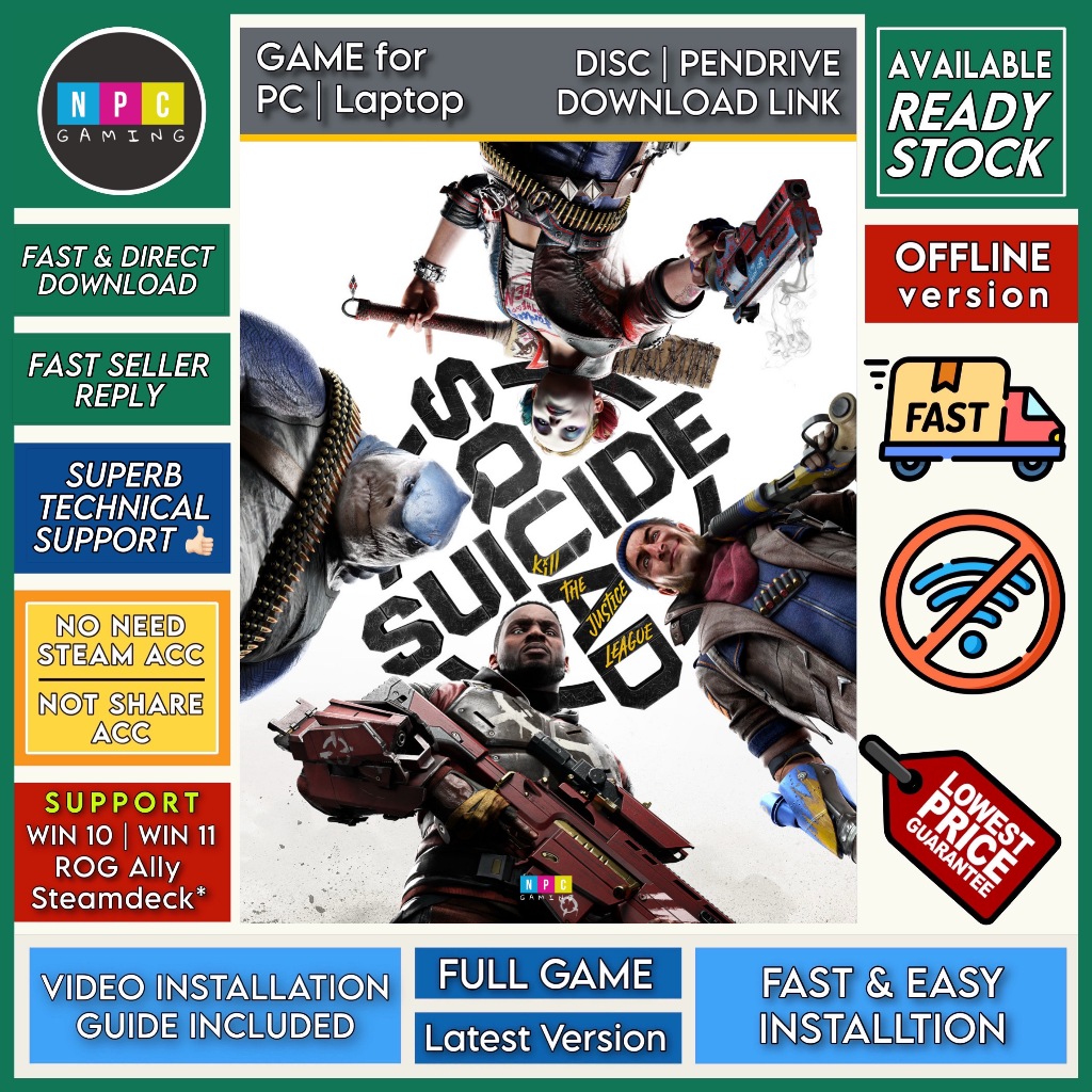 [PC Game] Suicide Squad Kill the Justice League Deluxe Edition - Offline [Disc | Pendrive ...