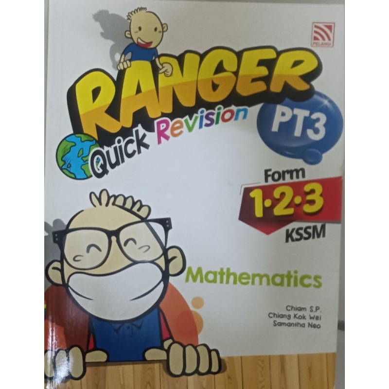 Ranger quick revision mathematics PT3 form 1,2,3 ( second hand) | Shopee Malaysia
