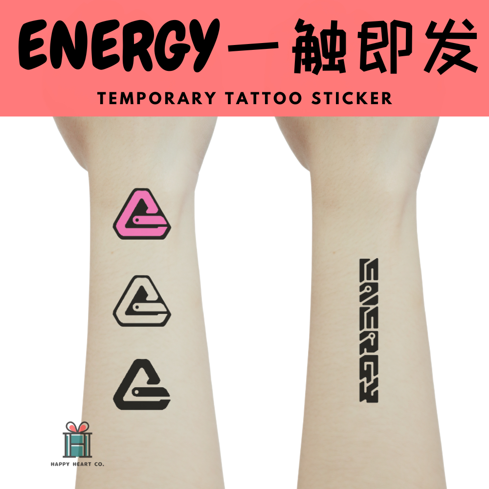 ENERGY Imminent 一触即发 World Tour Concert Temporary Tattoo Sticker ...