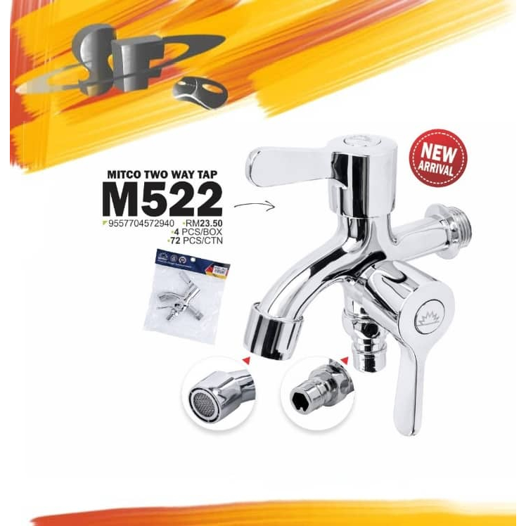 TWO WAY TAP, MITCO M522 | Shopee Malaysia