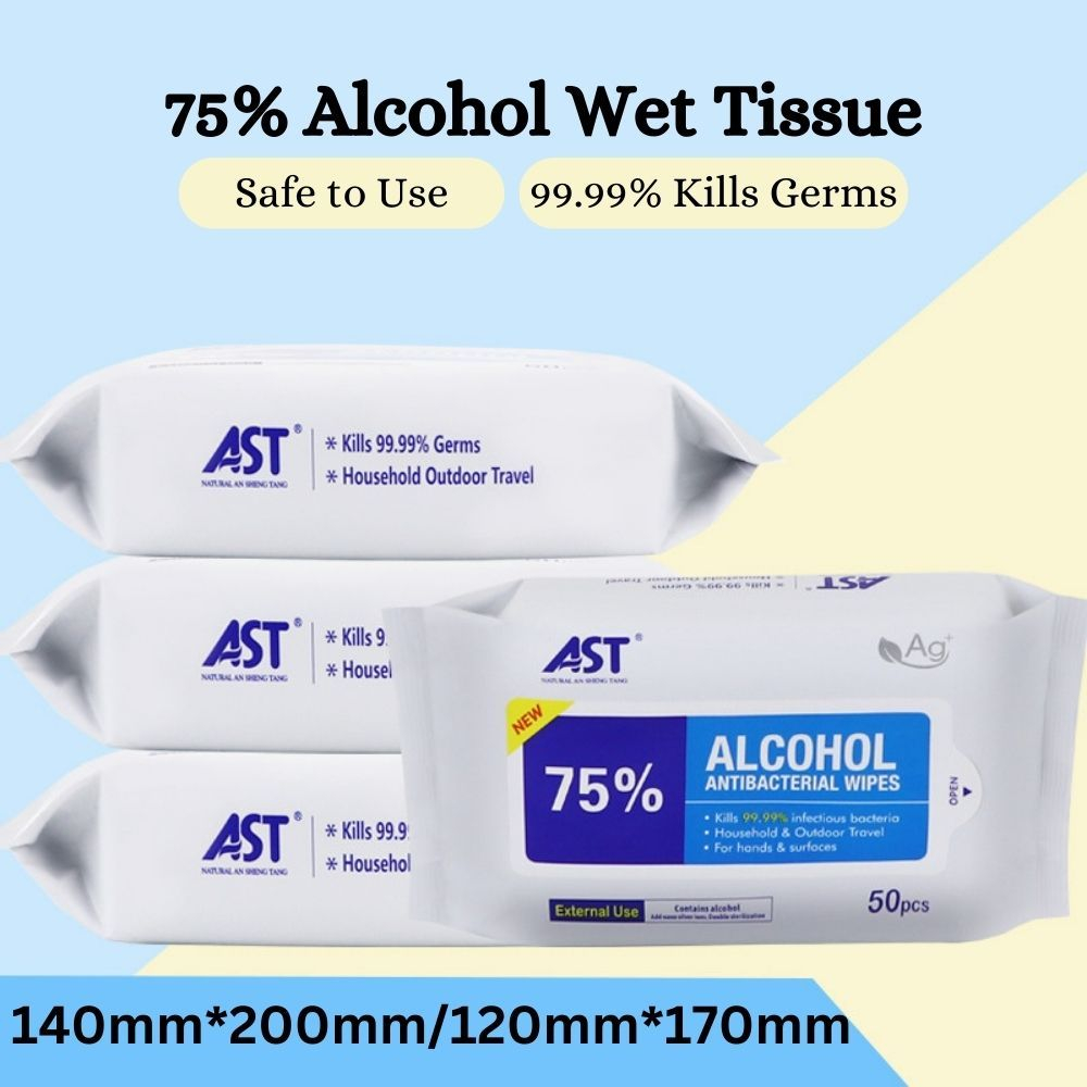 75% Alcohol Wet Wipes Alcohol Wet Tissue Tisu Berarak Alkohol Tisue ...