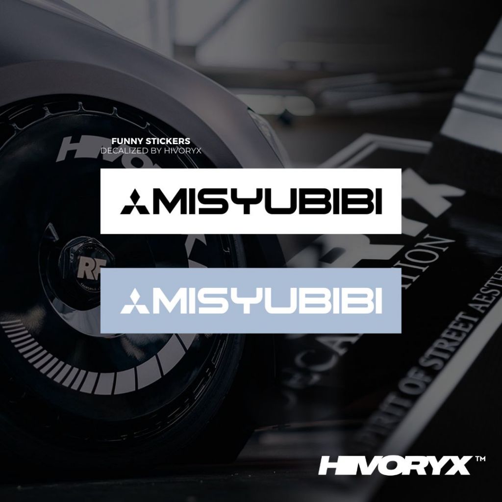 「MISYUBIBI」FUNNY SERIES CAR DECAL AUTOMOTIVE DIE-CUT VINYL STICKER ...