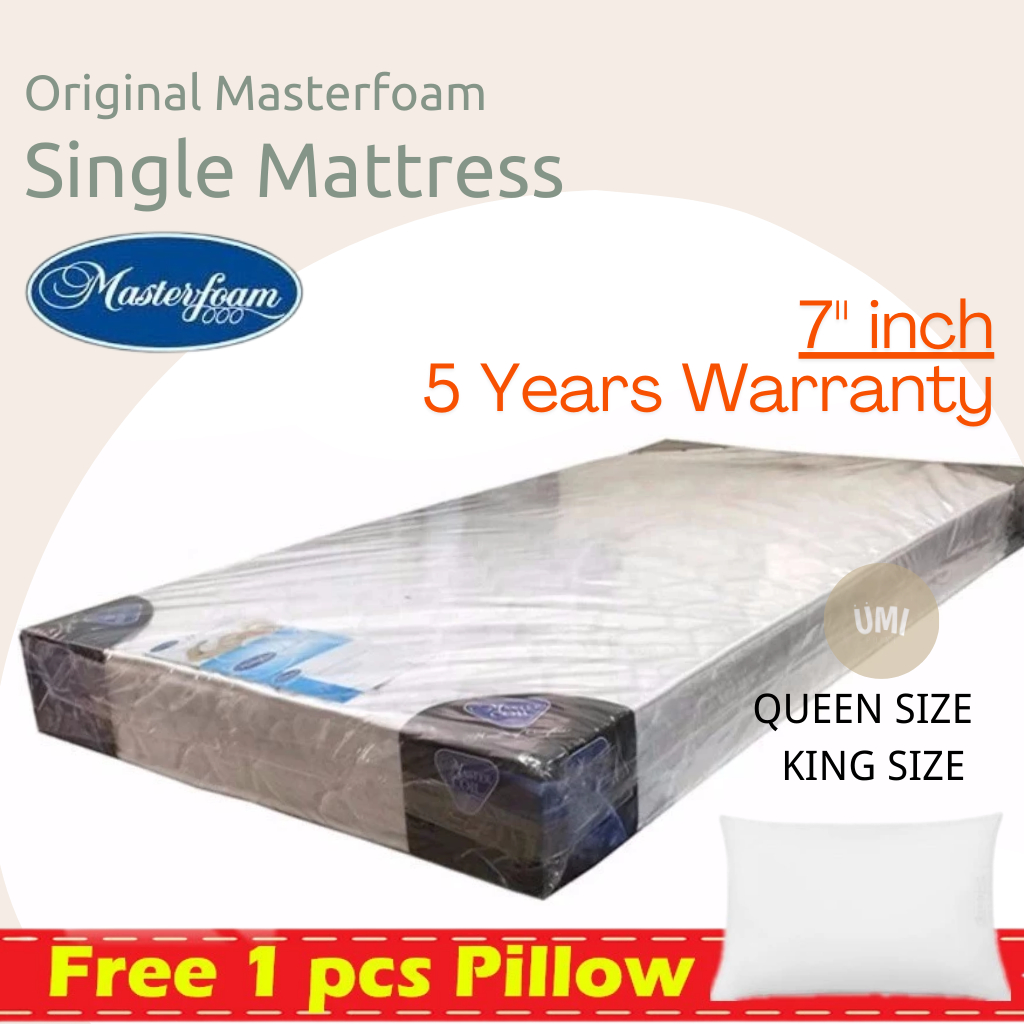 🇲🇾 🔥Masterfoam Mastercoil 🔥 7 Inches Coconut Fibre Mattress Queen King Size Mattress Tilam Fibre ...
