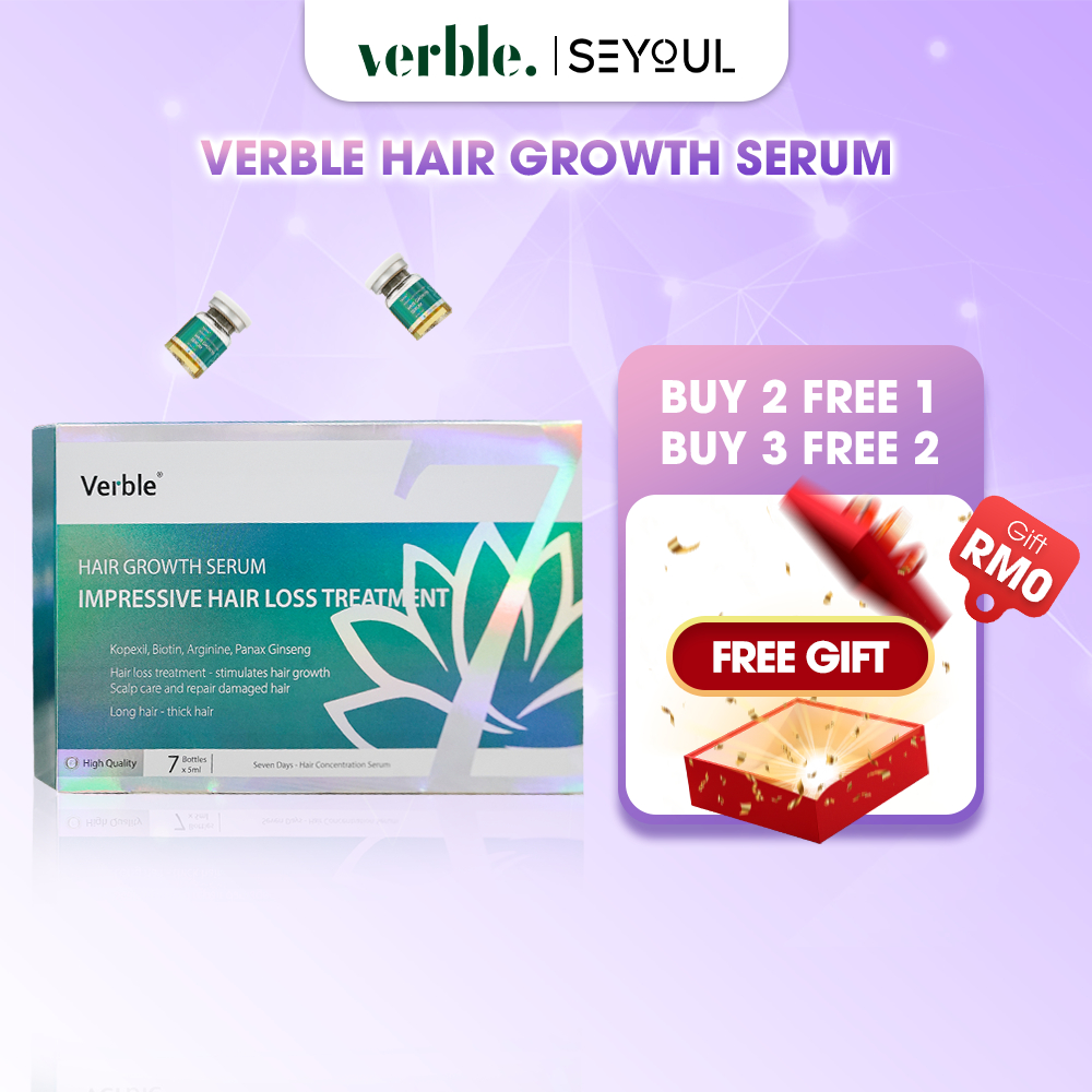Buy 2 Free 1 Verble Hair Growth Serum Original, Hair Tonic Growth ...