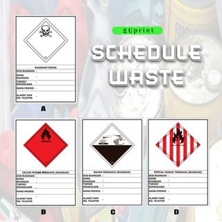 Flammable Sticker Schedule Waste Sticker ( Type BM ) | Shopee Malaysia