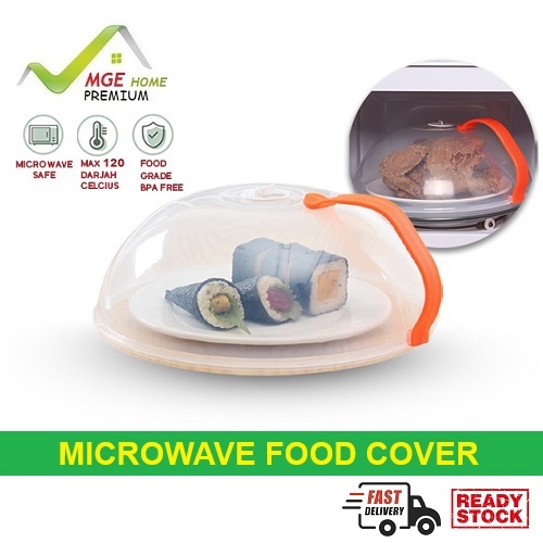Portable Food Cover For Microwave Oven 微波炉手提防油盖 | Shopee Malaysia