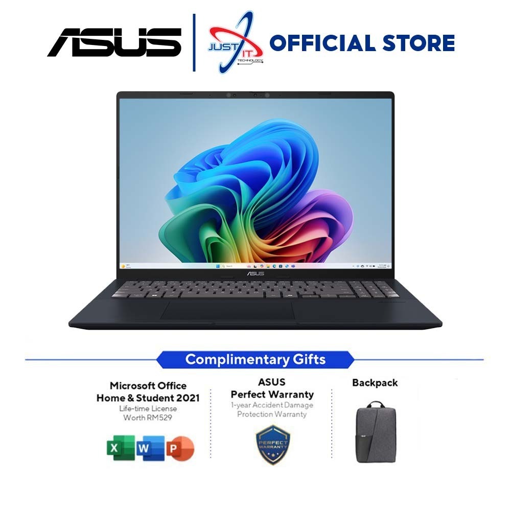 ASUS VIVOBOOK 16 A1607Q-AMB055WS / A1607Q-AMB056WS 16" LAPTOP ( SNAPDRAGON X1-26-100 16GDDR5X ...