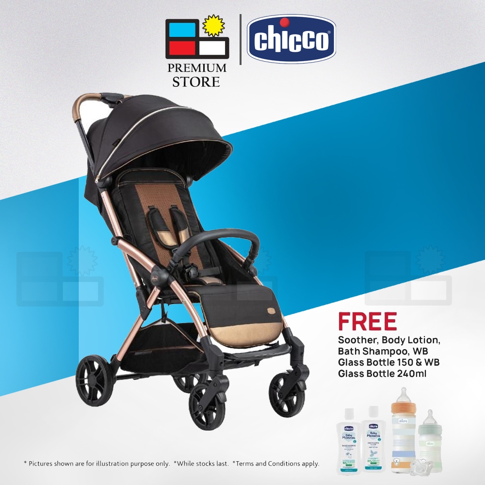 (Free Gift) Chicco Goody Primo Auto Folding Lightweight Compact Fold ...