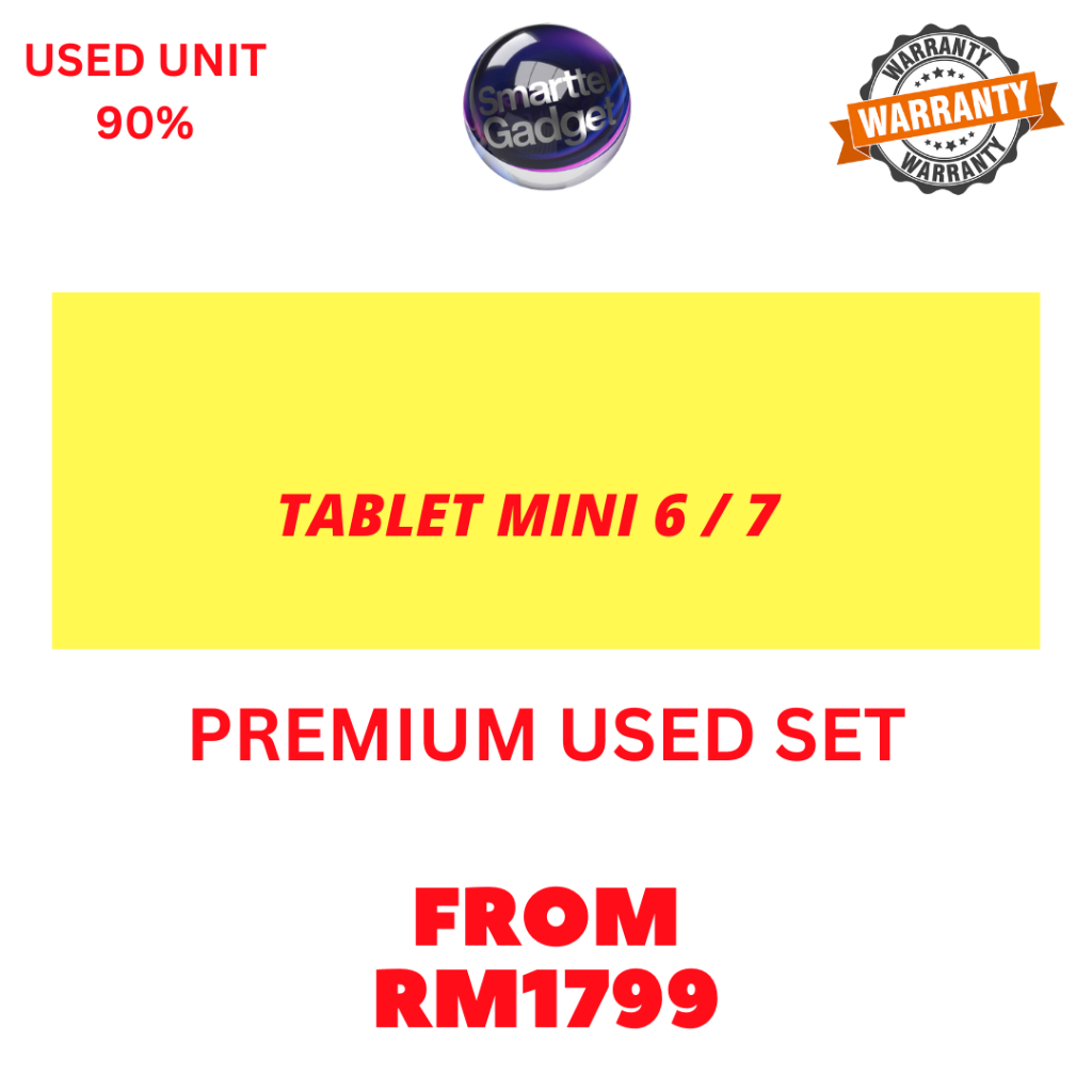 TABLET MINI 6 / 7 | 64G / 256G (DEMO SET) | Shopee Malaysia
