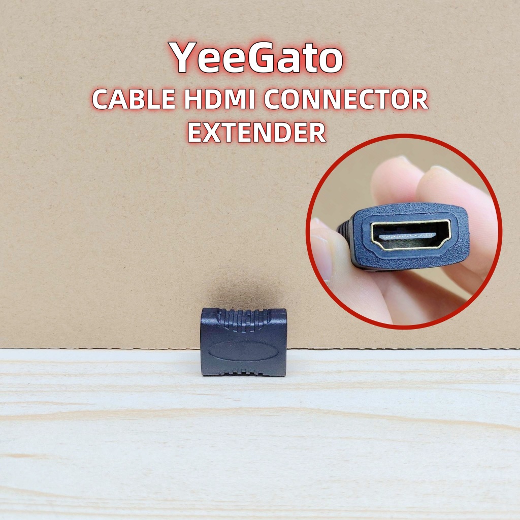 HDMI EXTENDER TYPE FEMALE to FEMALE ADAPTER CONVERTER WIRE CABLE PC ...