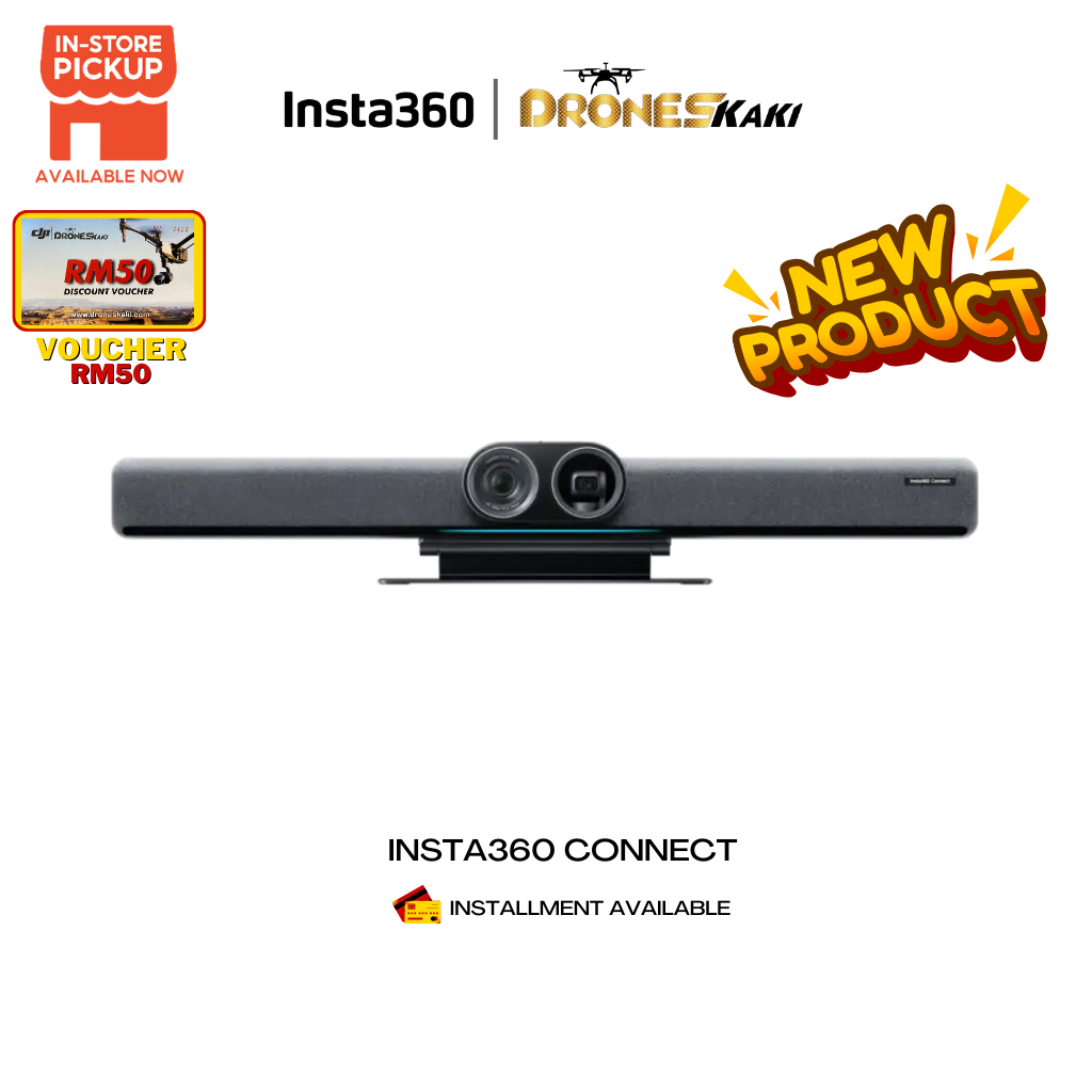 Insta360 Connect - The Dual-4K Camera AI Video Bar | Shopee Malaysia