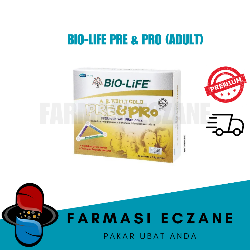 BIO-LIFE PREBIOTIC & PROBIOTIC (ADULT) 10 SACHETS | Shopee Malaysia