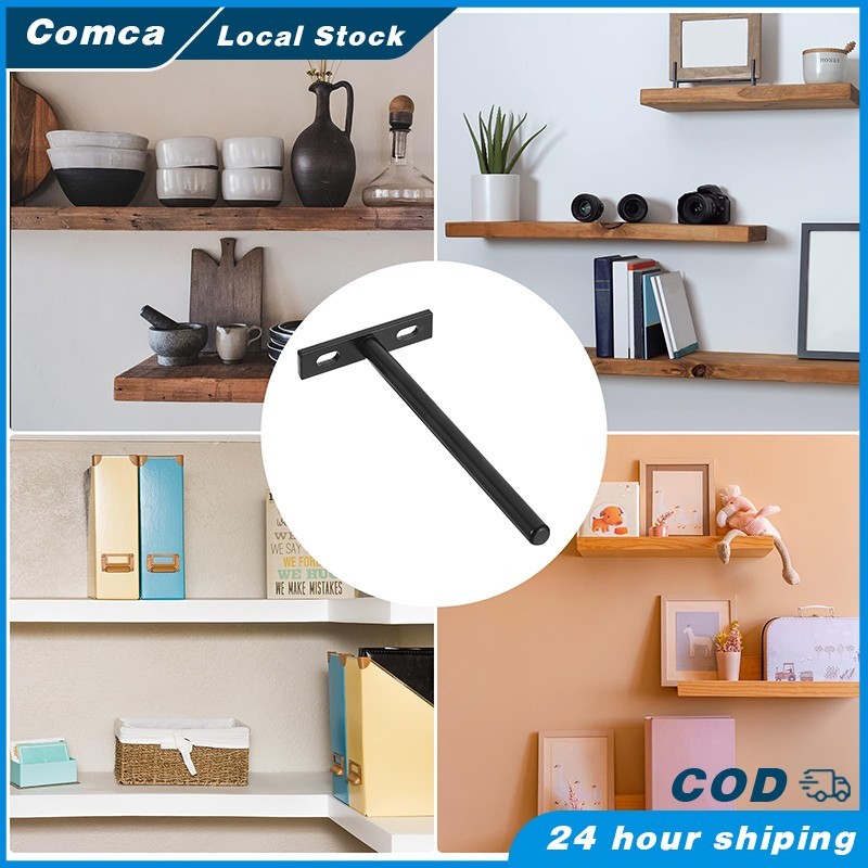 6in Floating Shelf Brackets / Iron Hiden Shelf Bracket / T Shape Shelf ...