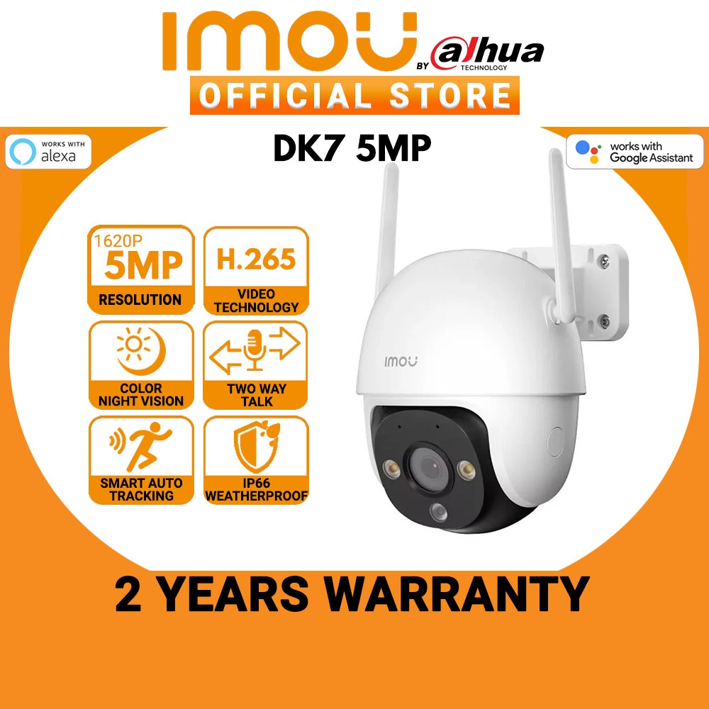 IMOU DK 7 5MP 3K QHD Two Way Talk Color Night Vision WiFi Outdoor Security CCTV Pan Tilt Camera ...