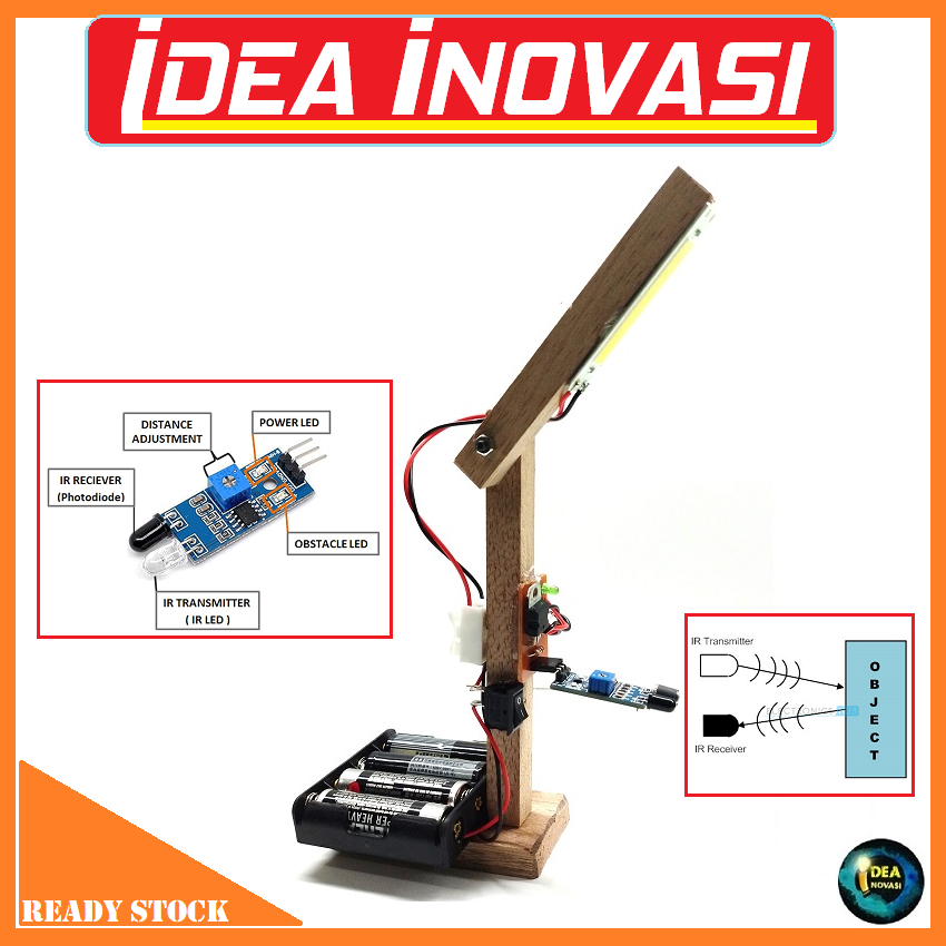 Projek RBT 08 - Lampu Meja Automatik Bersensor Inframerah | Shopee Malaysia