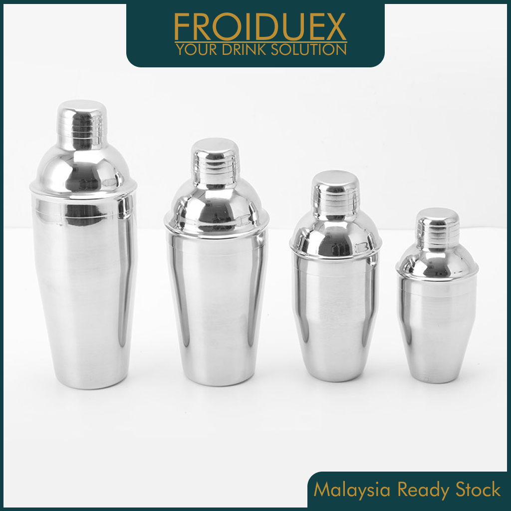 [Ready Stock] Stainless/PC Steel Cocktail Shaker Bartender Equipment 350ml/550ml/750ml 鸡尾酒调酒器 ...
