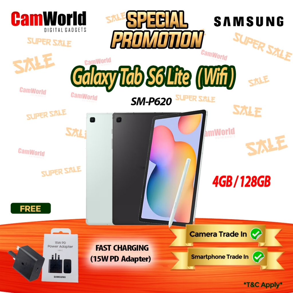 Samsung Galaxy Tab S6 Lite 2024 (4GB/128GB) SM-P620 Promo Deal | Shopee Malaysia