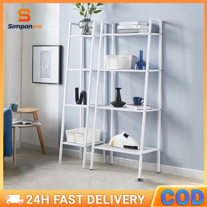 3/4/5 Tier Multipurpose Shelf Rak Besi Rak Buku Bookshelf Serbaguna ...