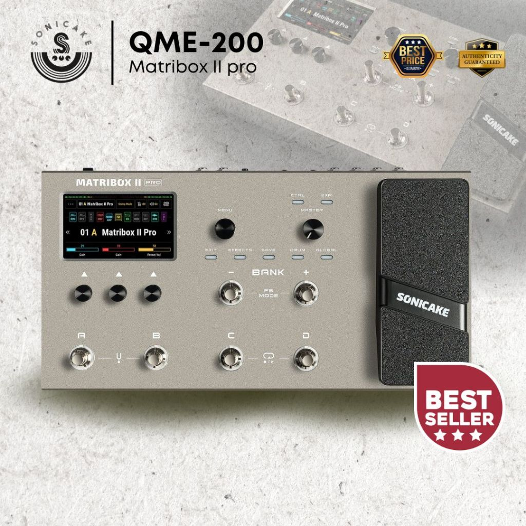Sonicake QME-200 Matribox II Pro Multi Effects Processor Pedal | Shopee Malaysia