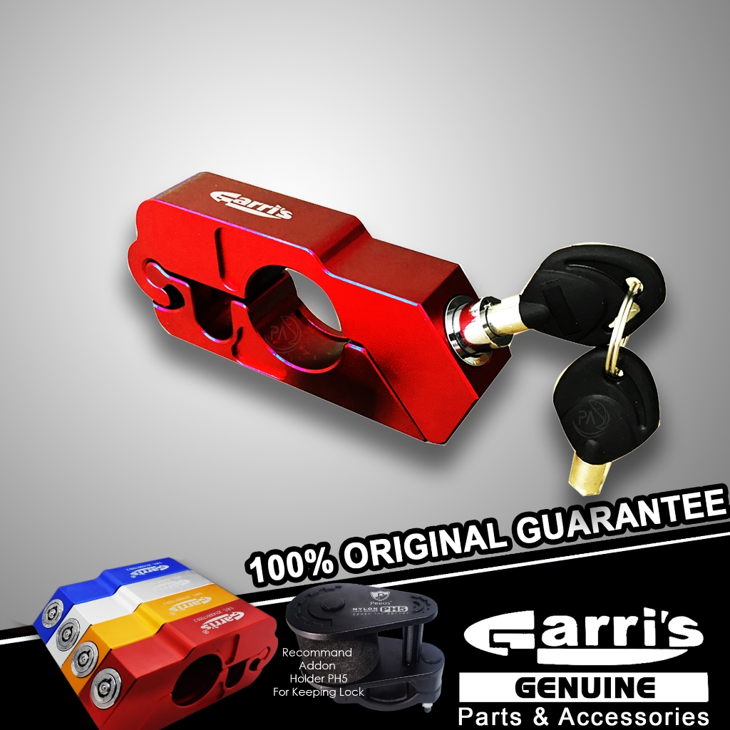 GARRIS Kunci Pemegang Throttle & Brek Motor Anti Curi Lock Pendikit Brek Motosikal Anti Theft ...