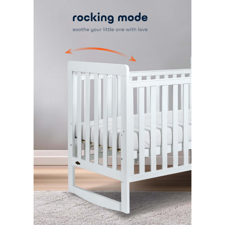 Comfy Baby® Joys Baby Cot All In One Baby Cot with Rocking Mode ...