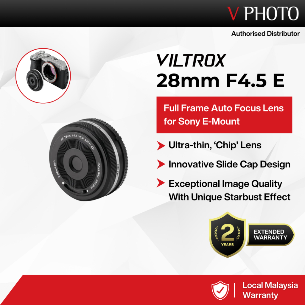 VILTROX 28mm F4.5-FE "CHIP" AUTO FOCUS FULL FRAME LENS SERIES FOR SONY ...