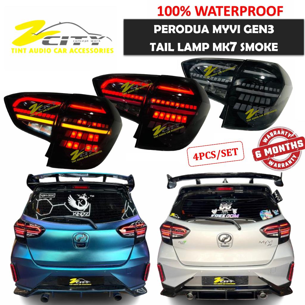 Perodua Myvi 2018 - 2025 MK7 Design Dynamic Tail Lamp With Signal ...