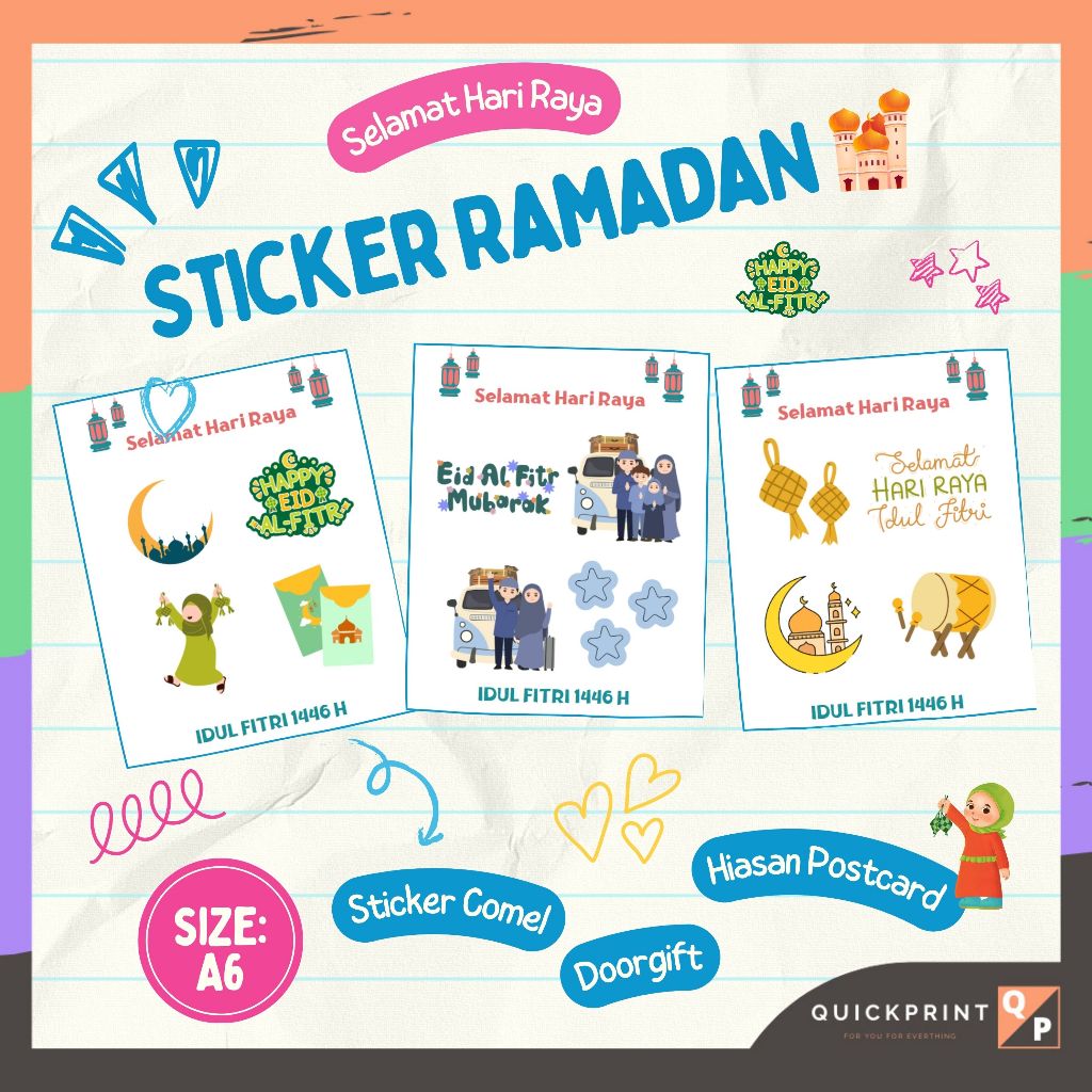 Raya Cute Sticker/Sticker Deco/Raya Gift Sticker | Shopee Malaysia
