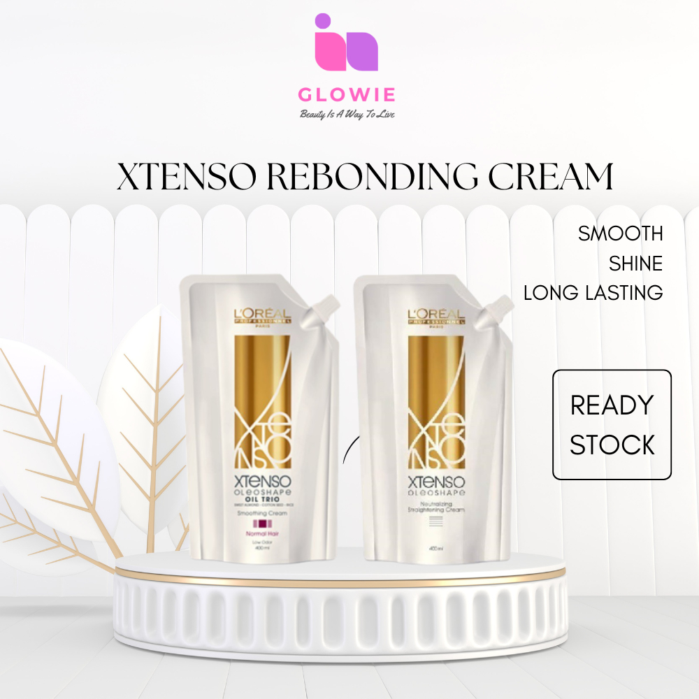 Loreal X-Tenso Rebonding Cream /Neutralizer Krim Lurus Rambut 400ML ...