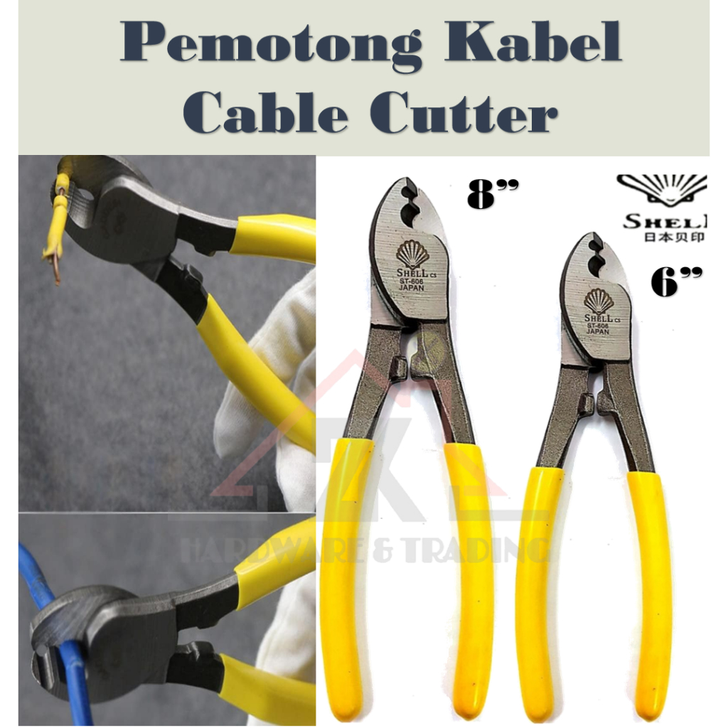Gunting Wayar Pemotong Kabel Playar Cable Cutter Clamp Pliers Wire ...