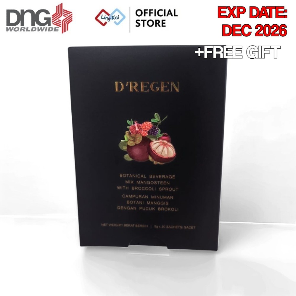 20 SACHETS/ BOX DnG D'REGEN-BOTANICAL BEVERAGE MIX MANGOSTEEN WITH ...